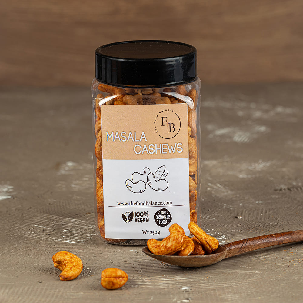 Order premium quality Masala Cashews from The Food Balance.